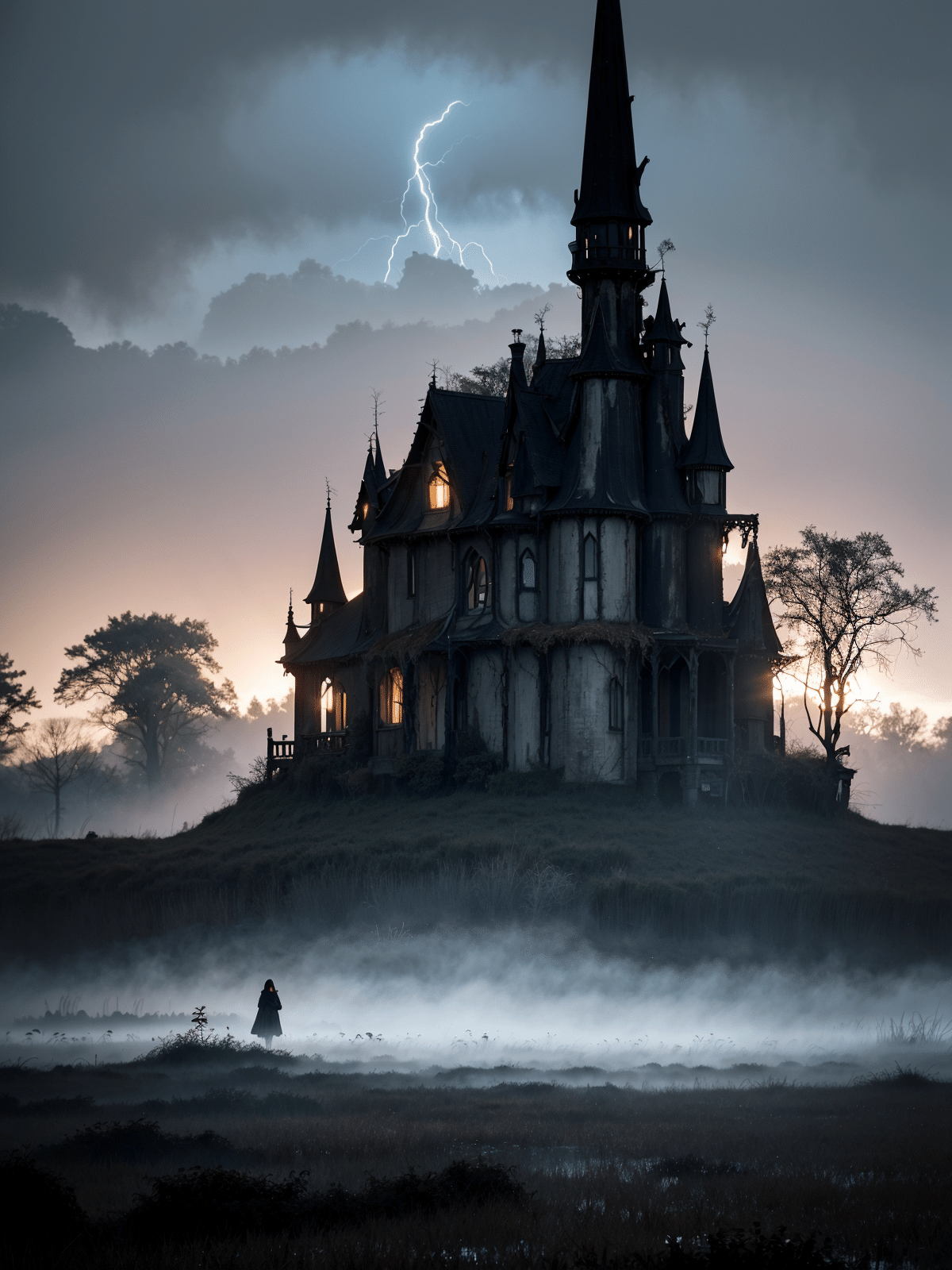 初心者必見!【沼地の魔女屋敷】コピぺAIイラスト｜背景プロンプト呪文全公開｜mimi@AIart