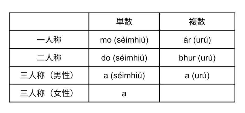 アイルランド語文法 ①（語順、代名詞、Be動詞）｜アイルランド大学生