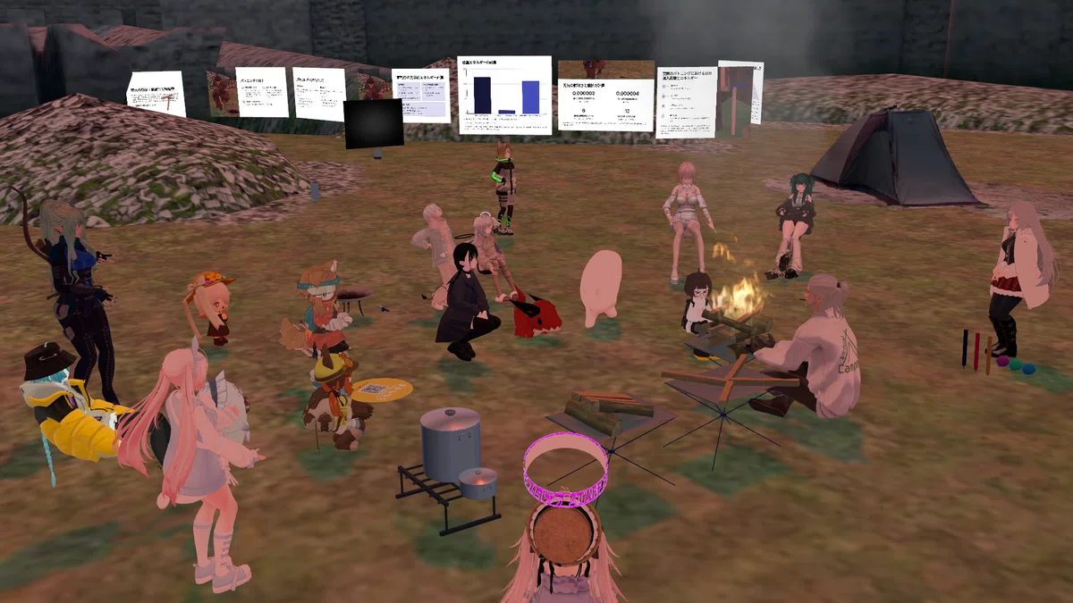 4月の『Virtual Camp Night』@VRChat｜ミィたん