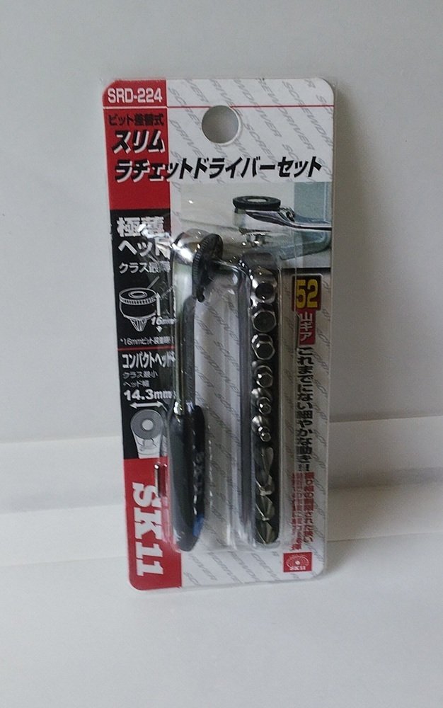 人柱日記 SK11 スリムラチェットドライバーセット SRD-224 ｜R-TY