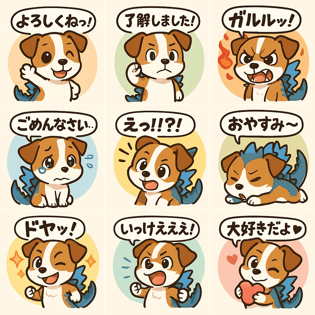 誰でも作れる！日本語スタンプ画像の超かんたんプロンプト｜hirokaji