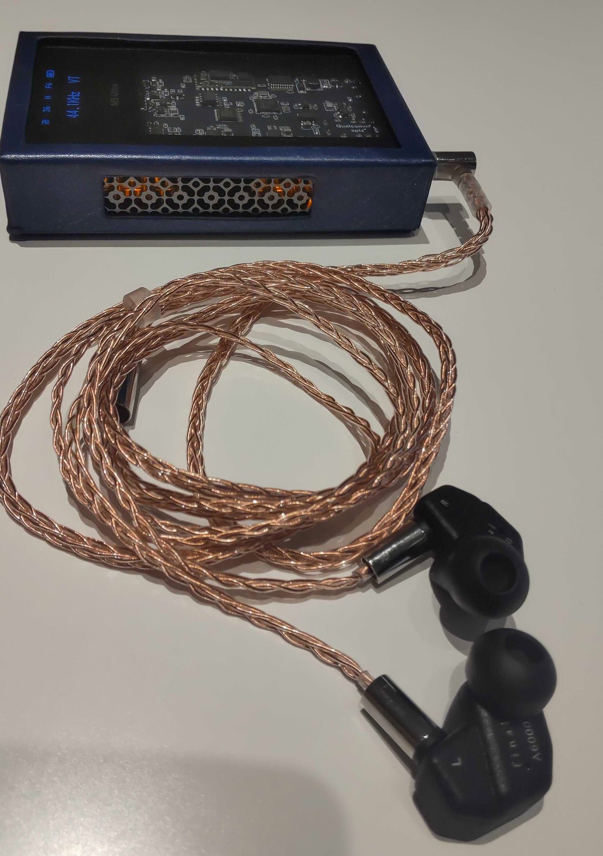 【脳ガ震L、真空管音生活】MUSE HiFi M5 ULTRA×FINAL A6000×ORB Clear force Ultimate CL Custom IEM 2pin 4.4φ ...