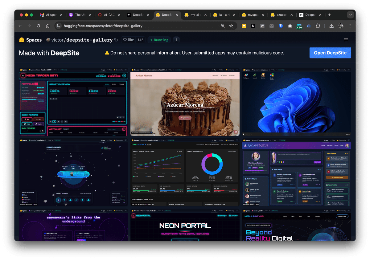 Deepsiteを試してみた - Hugging FaceのAIエージェントの実力とは？｜本郷喜千