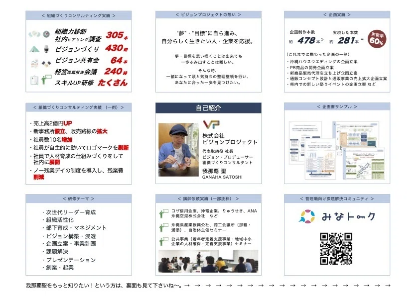 改めて...我那覇聖（がなはさとし）をご紹介｜我那覇 聖 ｜ キクバ（KIKUBA）プロジェクト／経営と現場の翻訳家
