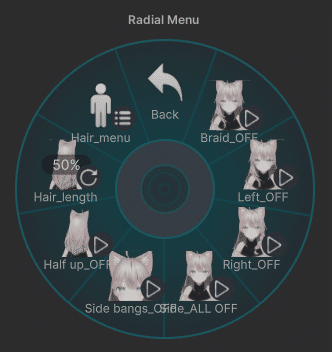 【備忘録】VRChat Expression Menuで髪型を切り替えられるようにする｜たみこ
