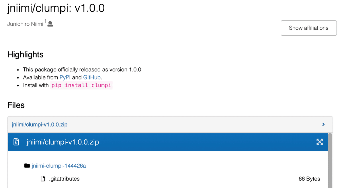 zenodoでPythonパッケージにDOIを振る｜jniimi