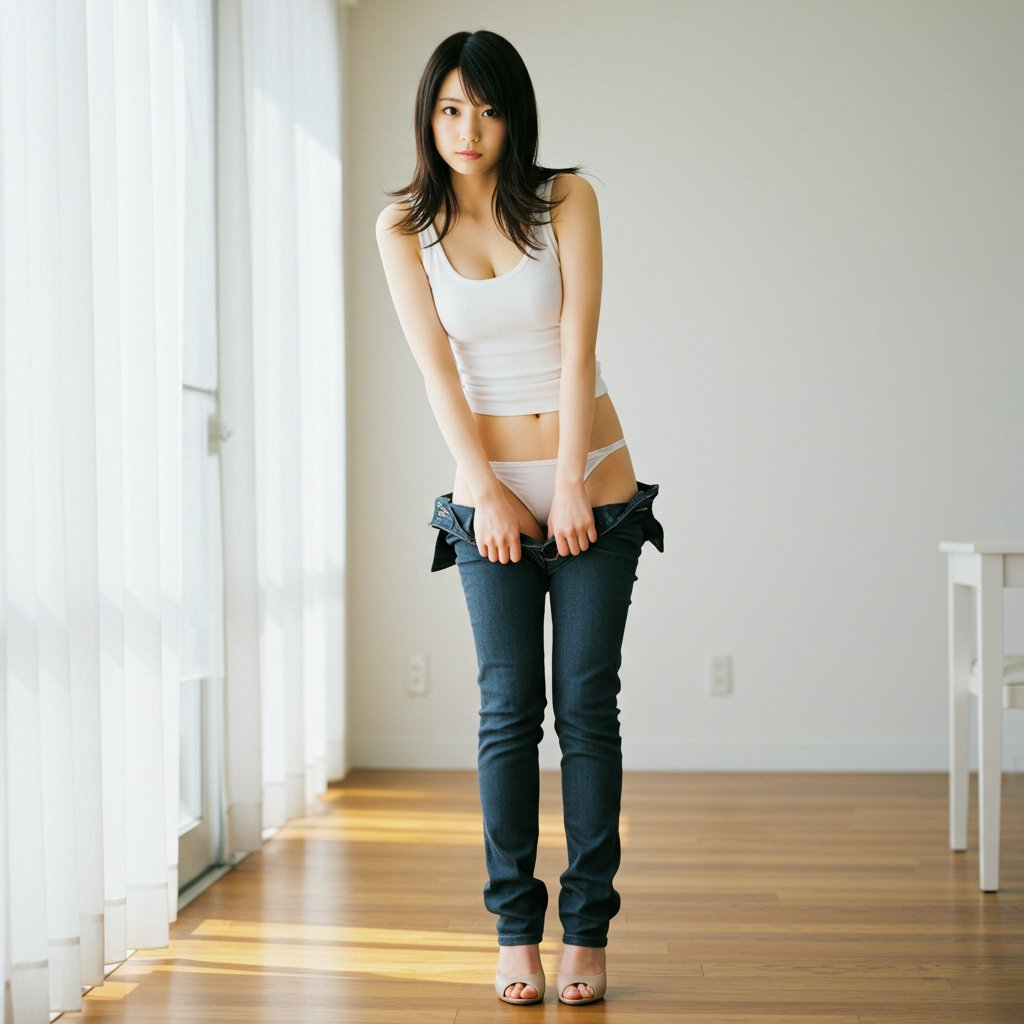 【ImageFX】AI美女 ズボンを脱がせてみた【プロンプトあり】｜トーマ＠着エロ愛好家