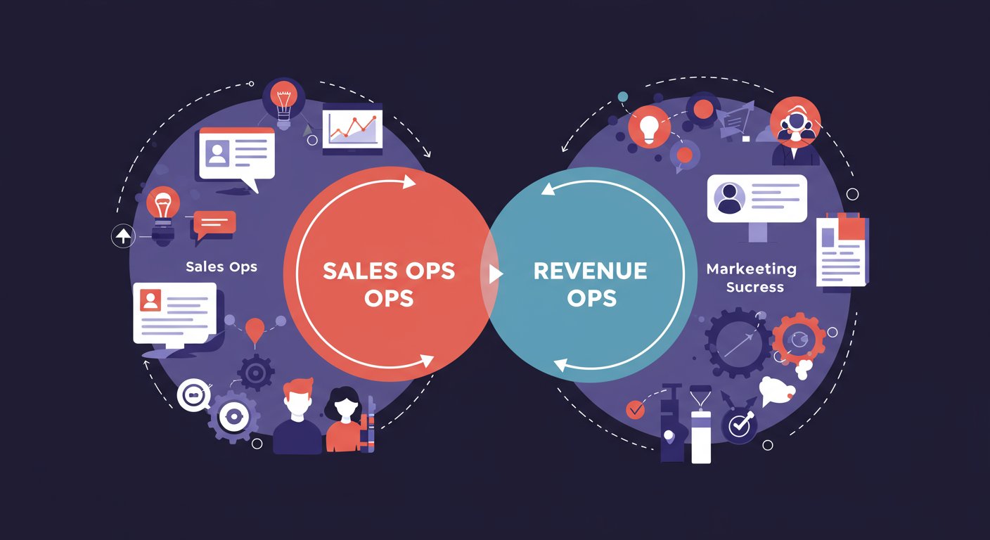 【Sales OpsとRevOps】明確な違いと相互関係を徹底解説｜愛生堂＠AIと古本の交差点