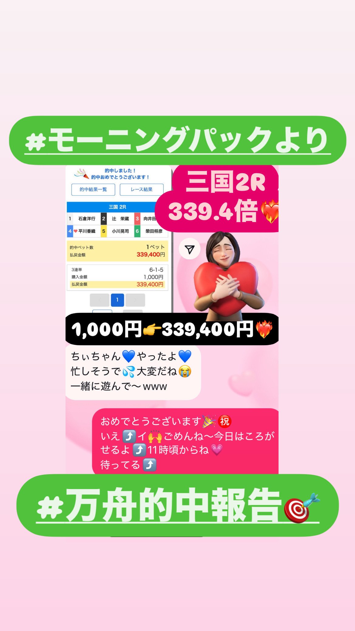 4/15💖本日の的中報告🎯｜競艇予想士🚨chichan