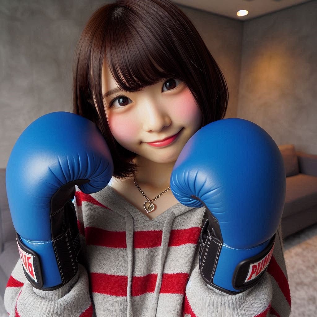 RED Stripe (赤縞々女子ボクサー）｜Q-MiMi