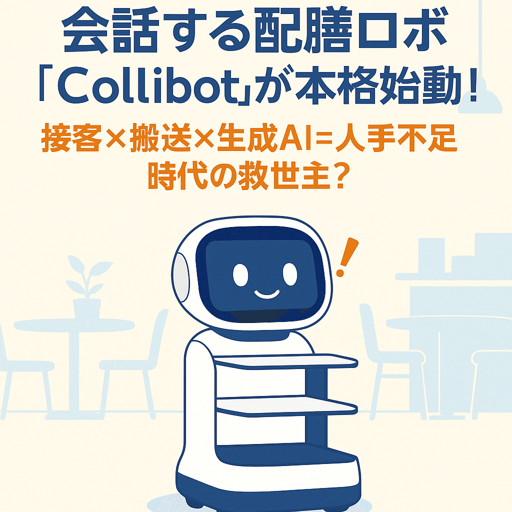 会話する配膳ロボ「Collibot」が本格始動！｜AI-X