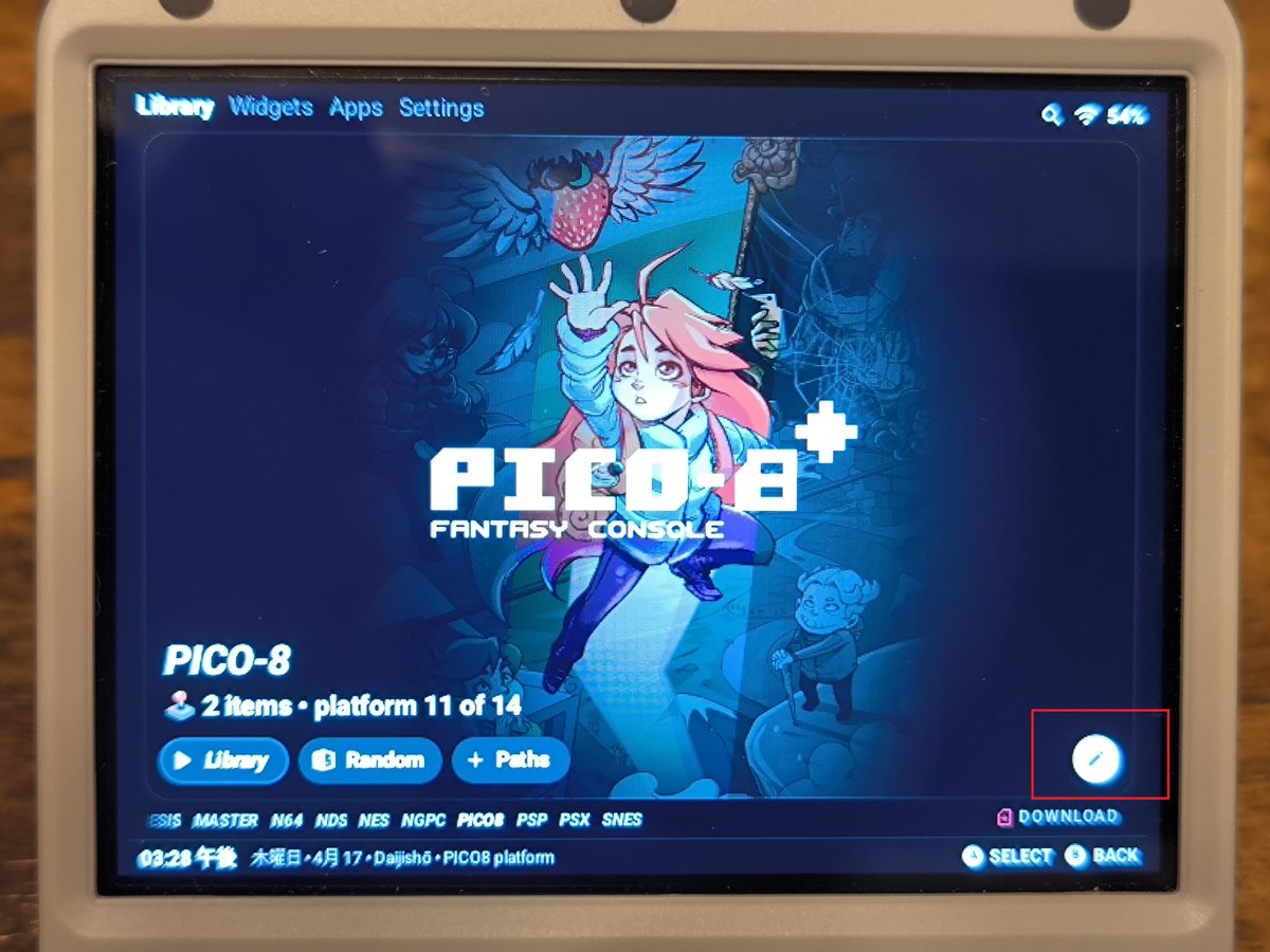 Miyoo Flip GammaOS Core導入等まとめ｜zap