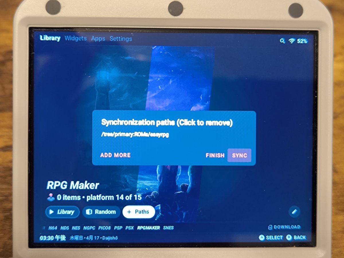 Miyoo Flip GammaOS Core導入等まとめ｜zap