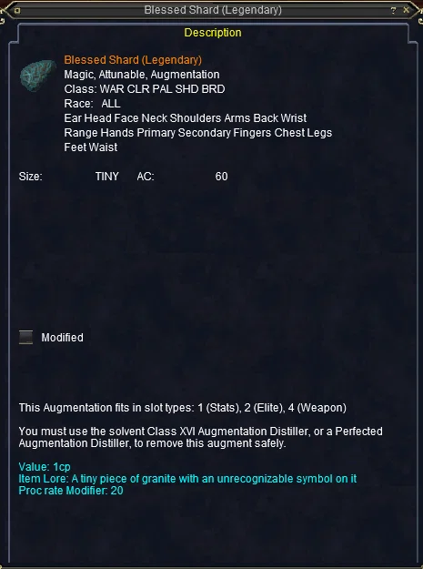 Everquest THJ日記: AC Augを売り抜けろ｜Marimo