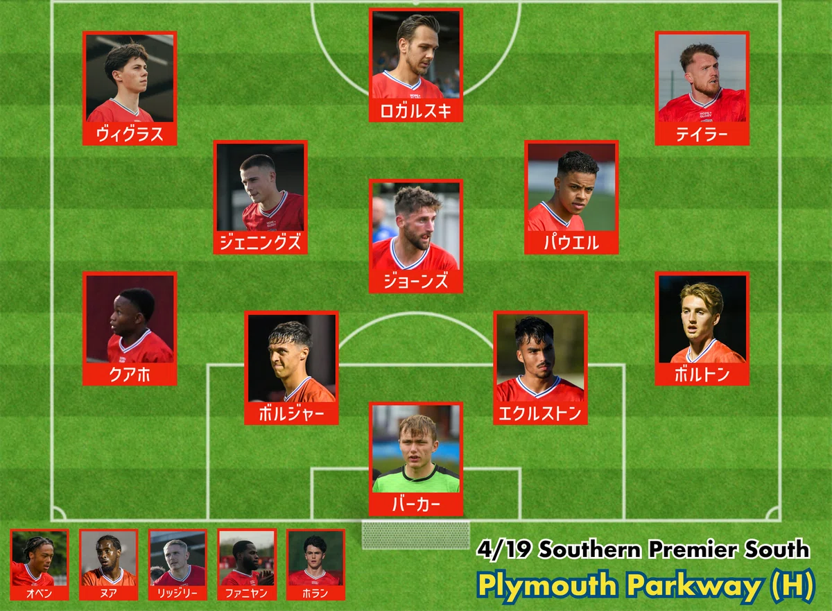 4/19(土) リーグ第40節 vs Plymouth Parkway (H) 結果｜Walton & Hersham FC Japan