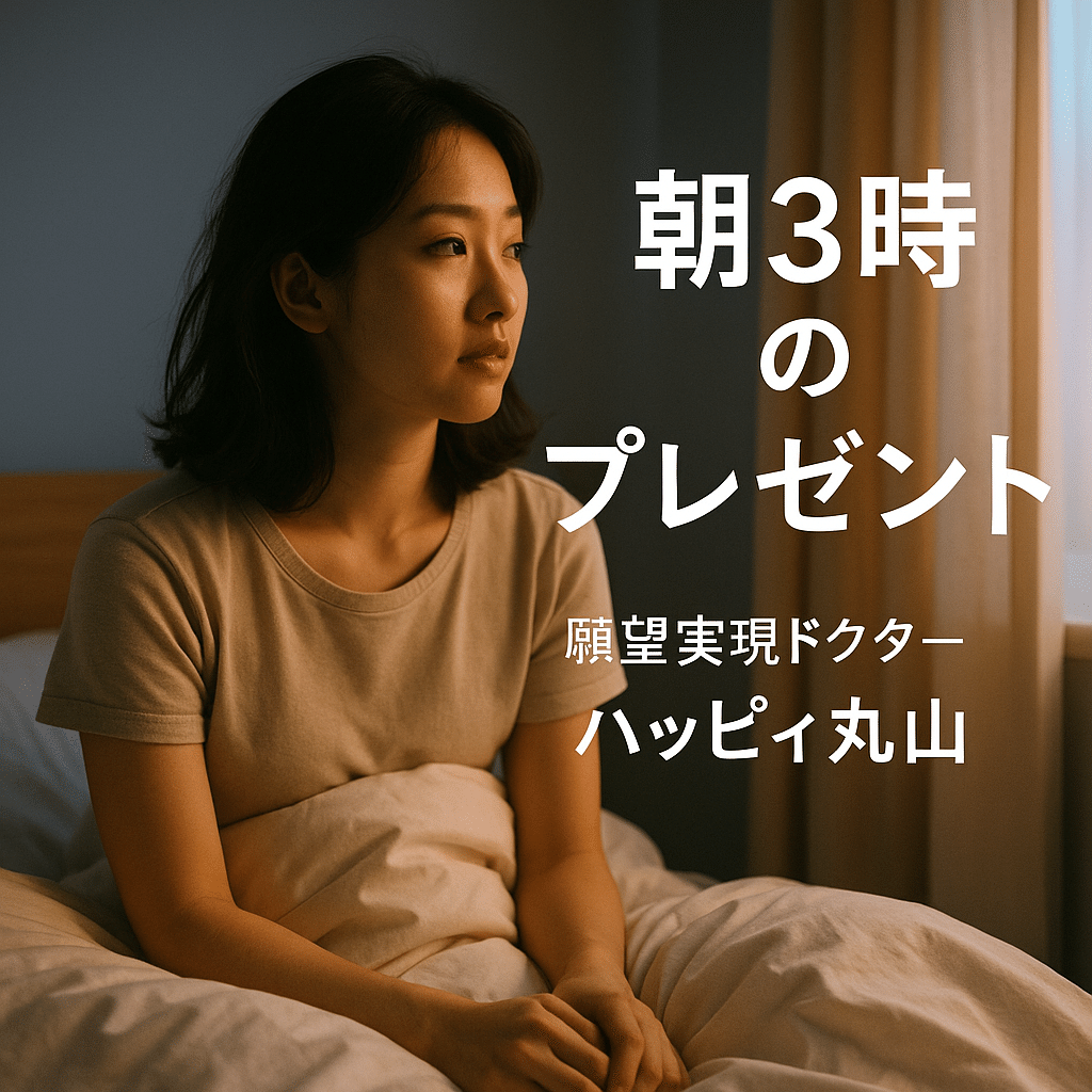 朝3時の“静寂”による大きなプレゼント｜happy maruyama：ハッピィ丸山