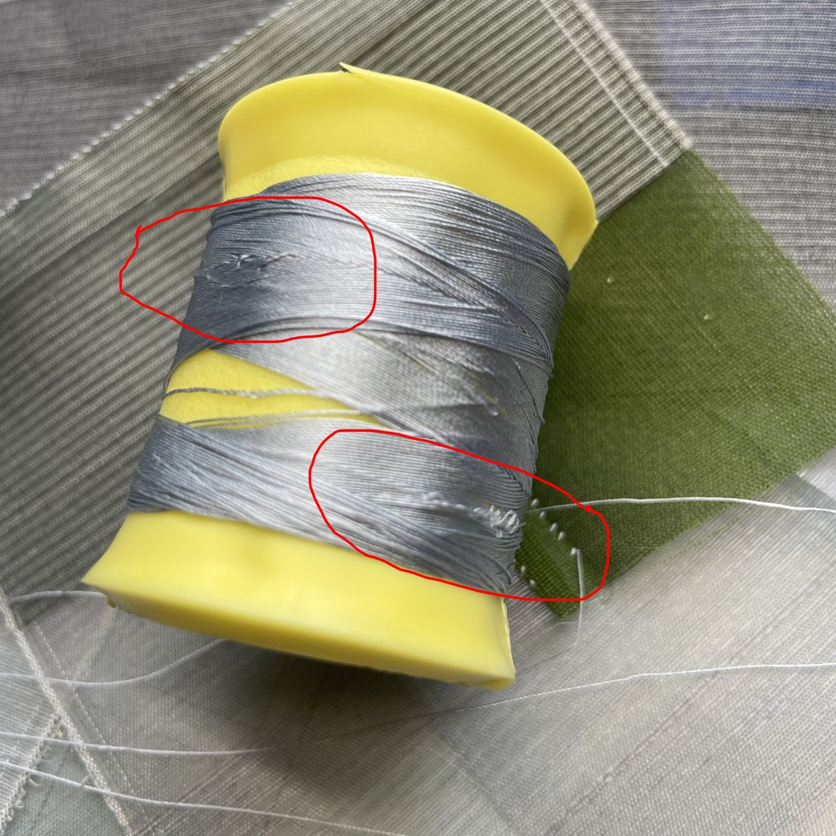 もはや夏、なので涼し気なポジャギ仕上げ中｜pojagi*sono