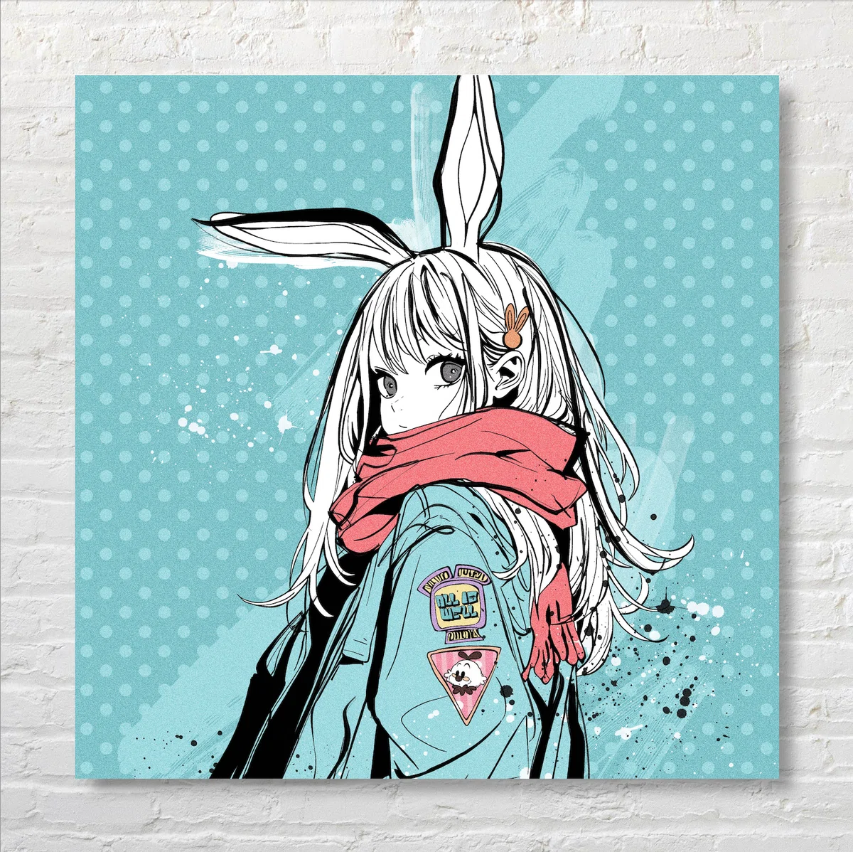 心がちょっと疲れたとき、心がほっとする、うさ耳の女の子の現代アート｜アートと生きる、心豊かな暮らし ｜ Monart