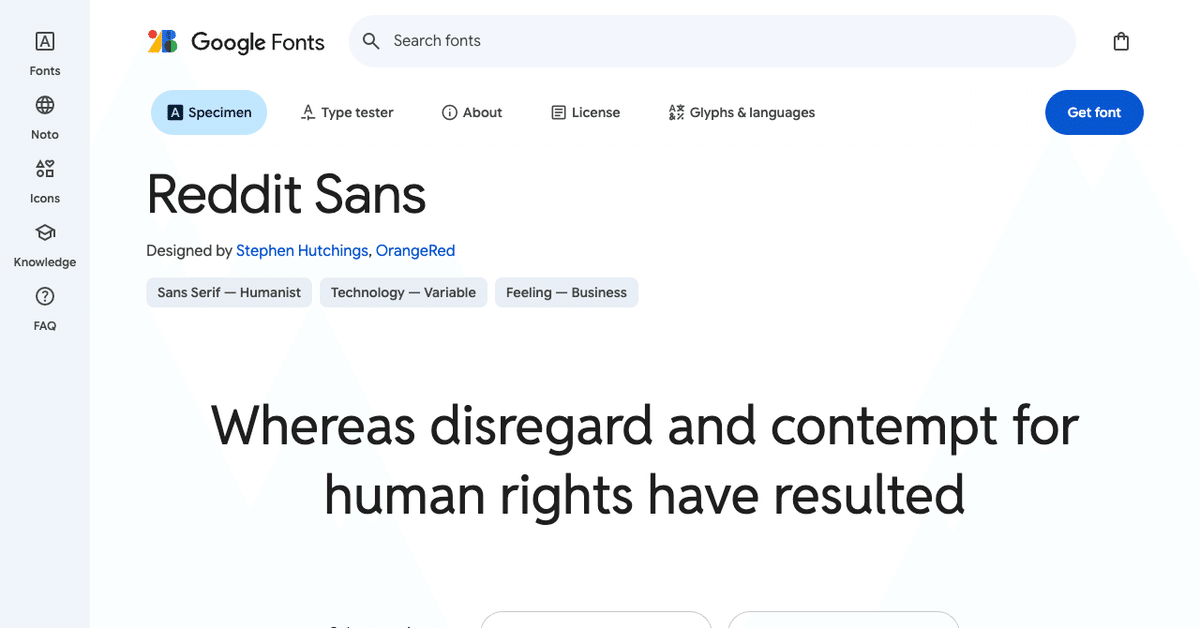 【Reddit Sans】Reddit（レディット）専用に開発されたカスタムフォント｜中田デザイン事務所です。