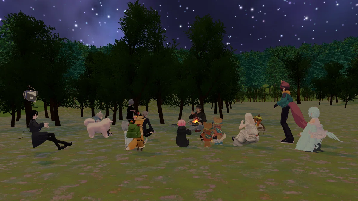 4月後半の『Virtual Camp Night』@VRChat｜ミィたん