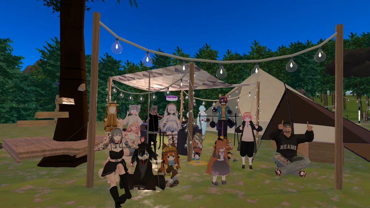 4月後半の『Virtual Camp Night』@VRChat｜ミィたん
