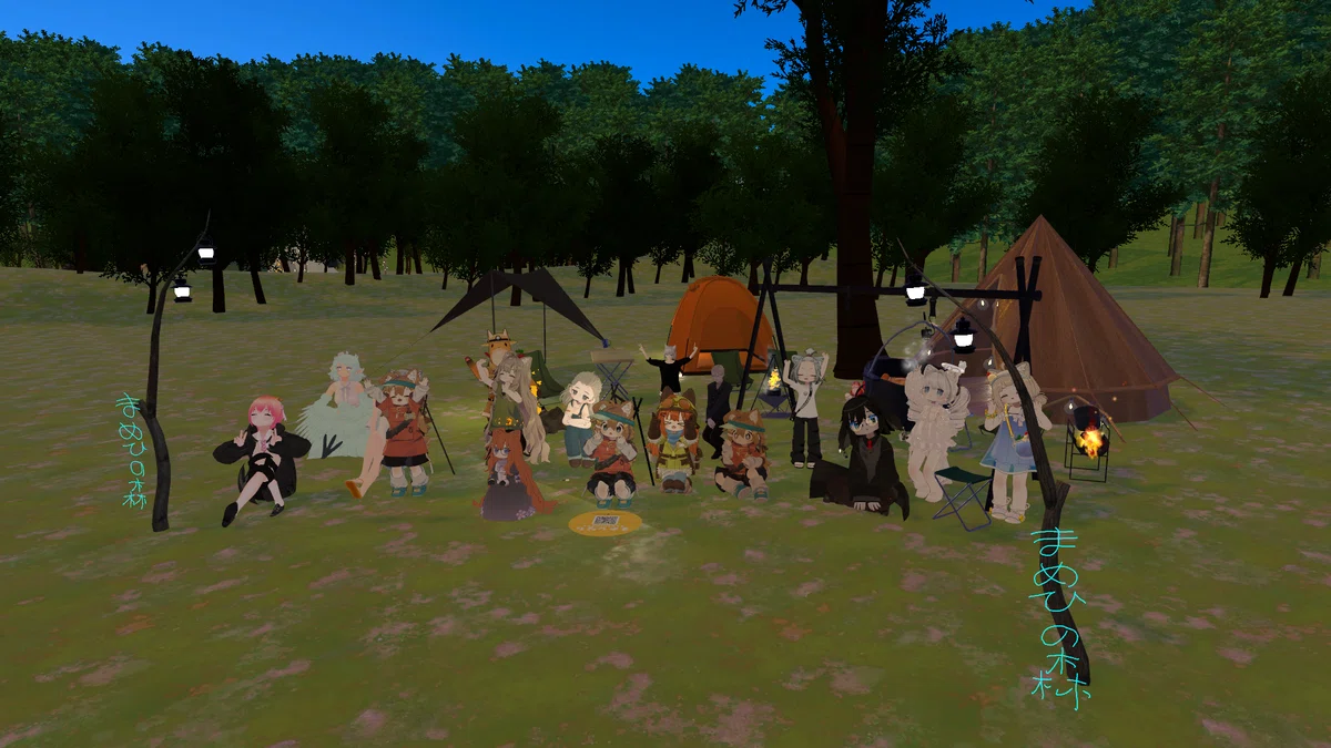 4月後半の『Virtual Camp Night』@VRChat｜ミィたん