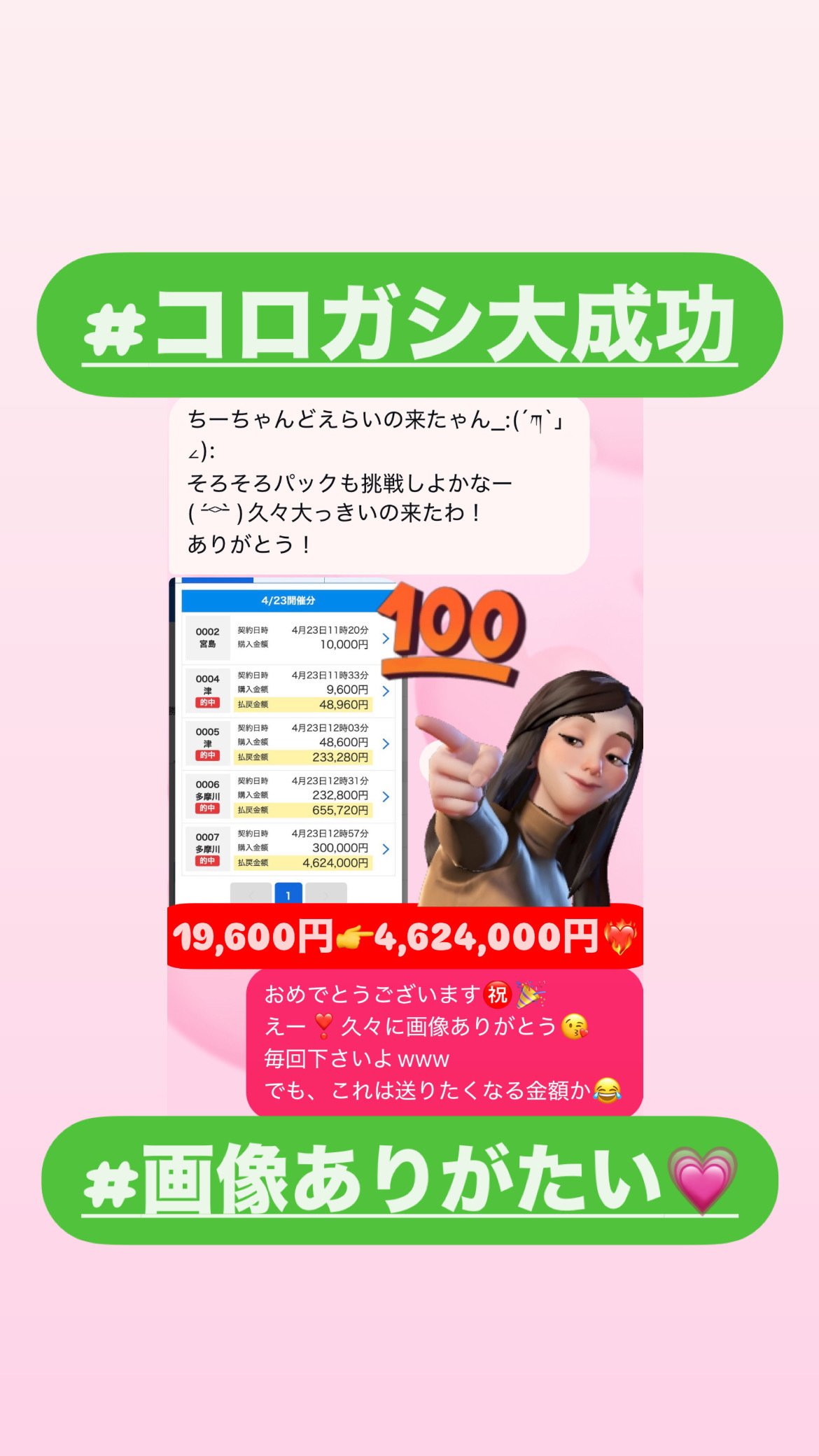 4/23💖本日の的中報告🎯｜競艇予想士🚨chichan