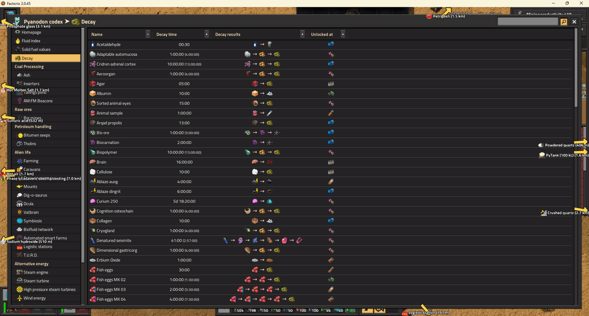 Factorio 2.0.43 Pyanodon(pY) 4,174h/ mining 419/109 eSPM｜spiral_power