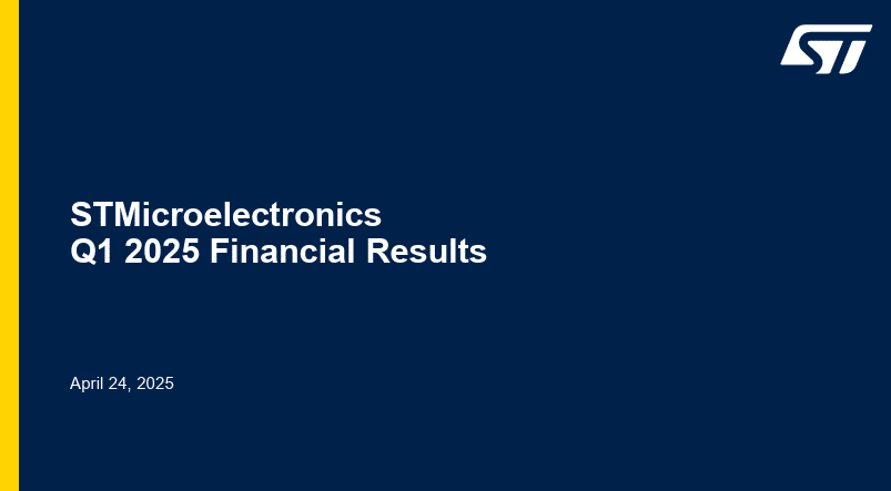 STM (STMicroelectronics)【FY25 Q1決算】｜もてのり 米国株決算