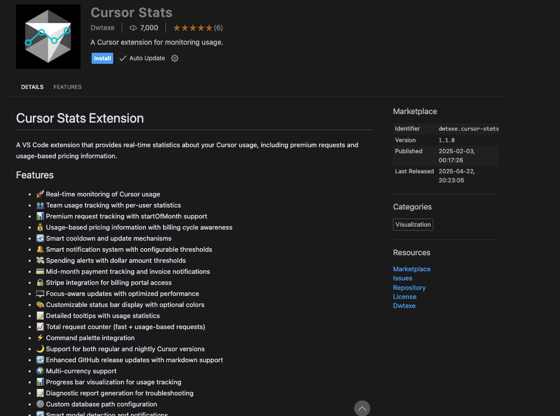 【Cursor Stats】CursorでAIの使用量は必ず見えるようにしておこう。｜Shogo | 個人開発とWeb制作とAIと