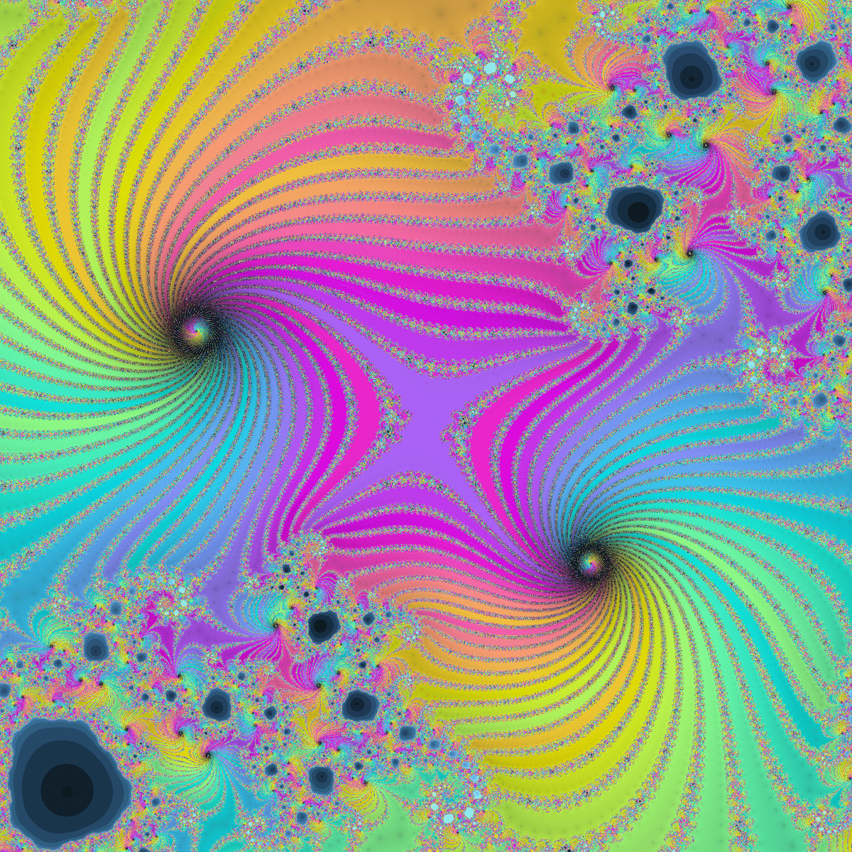 今週のフラクタル82 ((-c^4+c^3-3c^2+7c-4)/(z^3+3z-4)+c)｜108Hassium