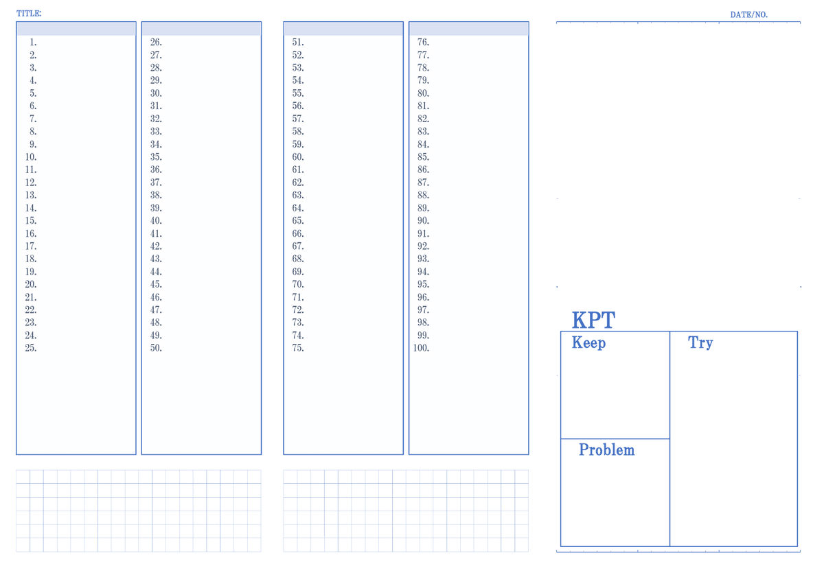 #071：夢リスト100の魔法：はじめの一歩 無料テンプレート配布中｜Note3ori