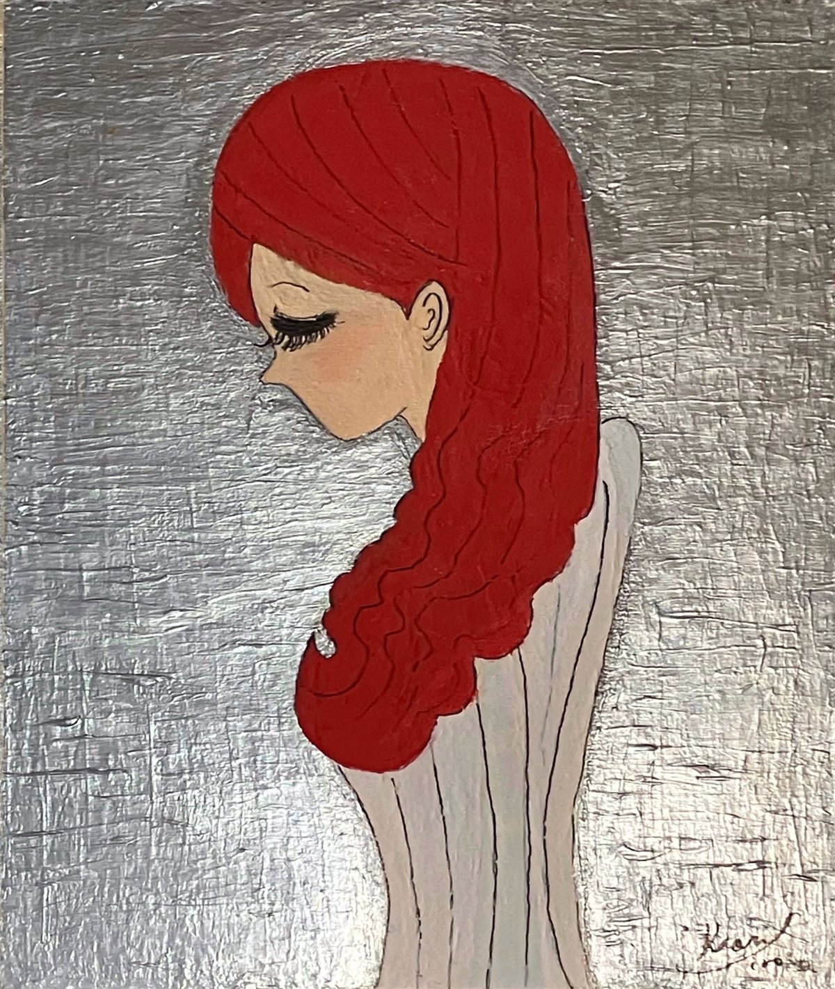 ️作品ストーリー ️赤いカールヘアの女の子｜IROKA _studio site