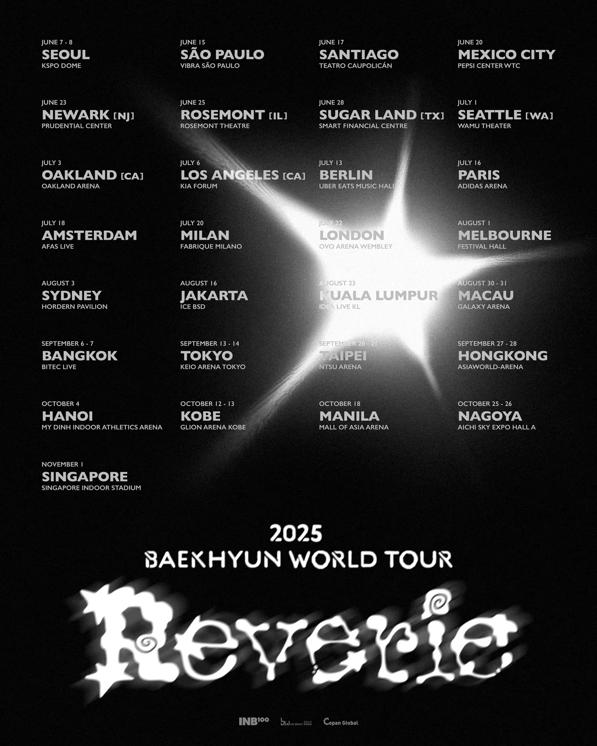 “Reverie”ワールドツアー発表BAKHYUN2025｜Charsound