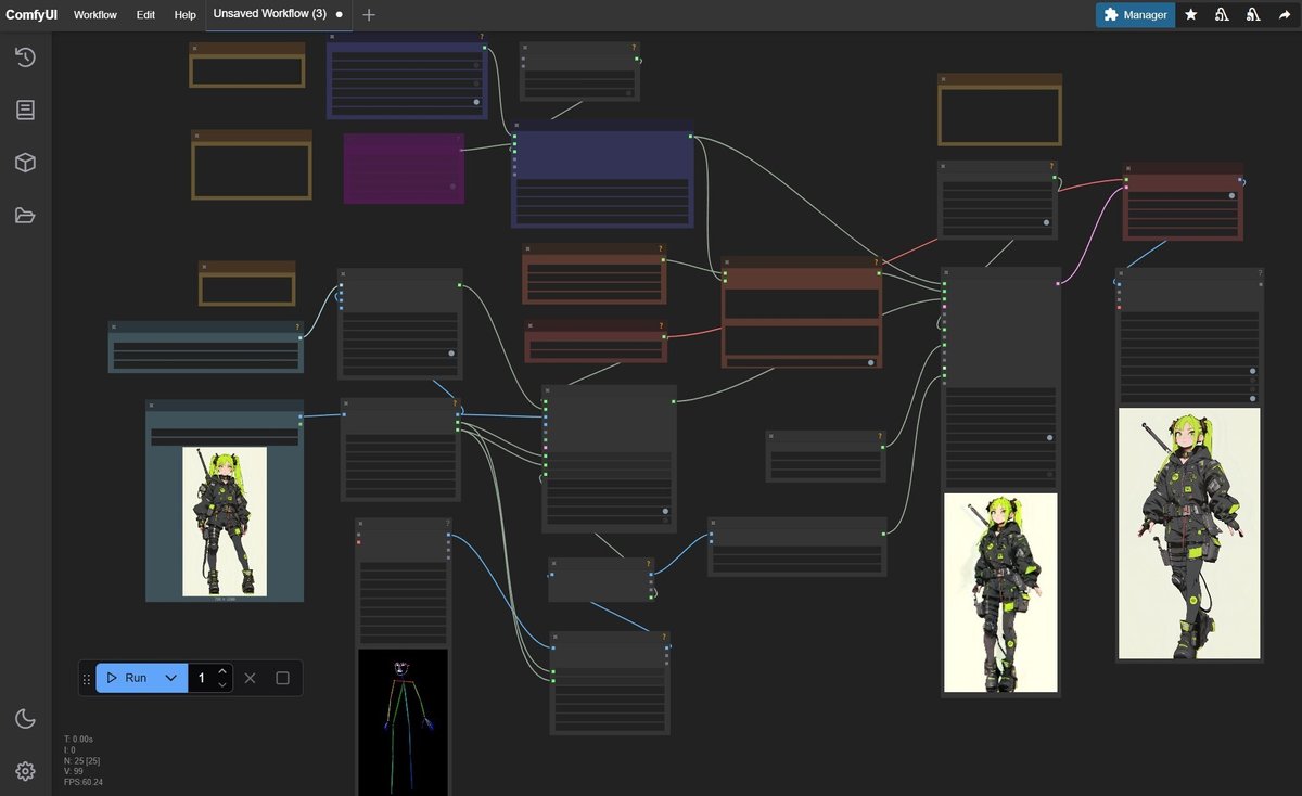 【ComfyUI】動画生成Wan2.1のコントロール系派生モデルまとめ（Fun, Vace, UniAnimate）｜Baku