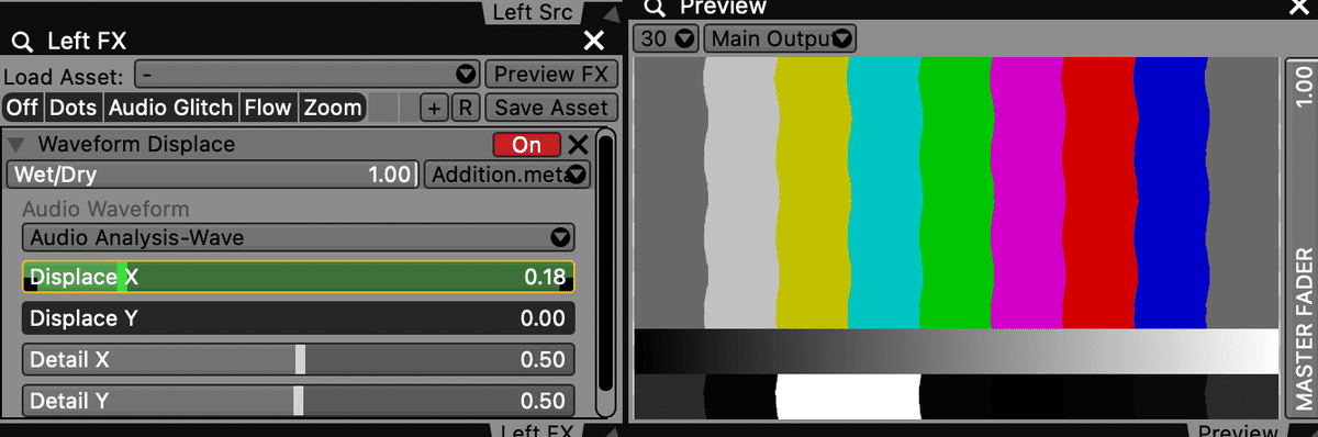 【VDMX6】音とVJ映像を同期！オーディオリアクティブなエフェクト演出の作り方｜uno