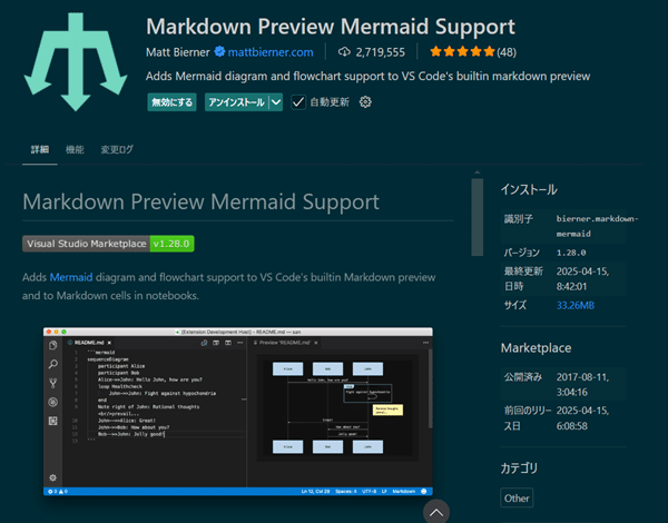 VSCodeでMermaidを使う準備をしよう！｜ふじけん先生
