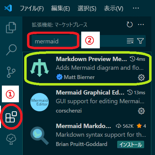 VSCodeでMermaidを使う準備をしよう！｜ふじけん先生