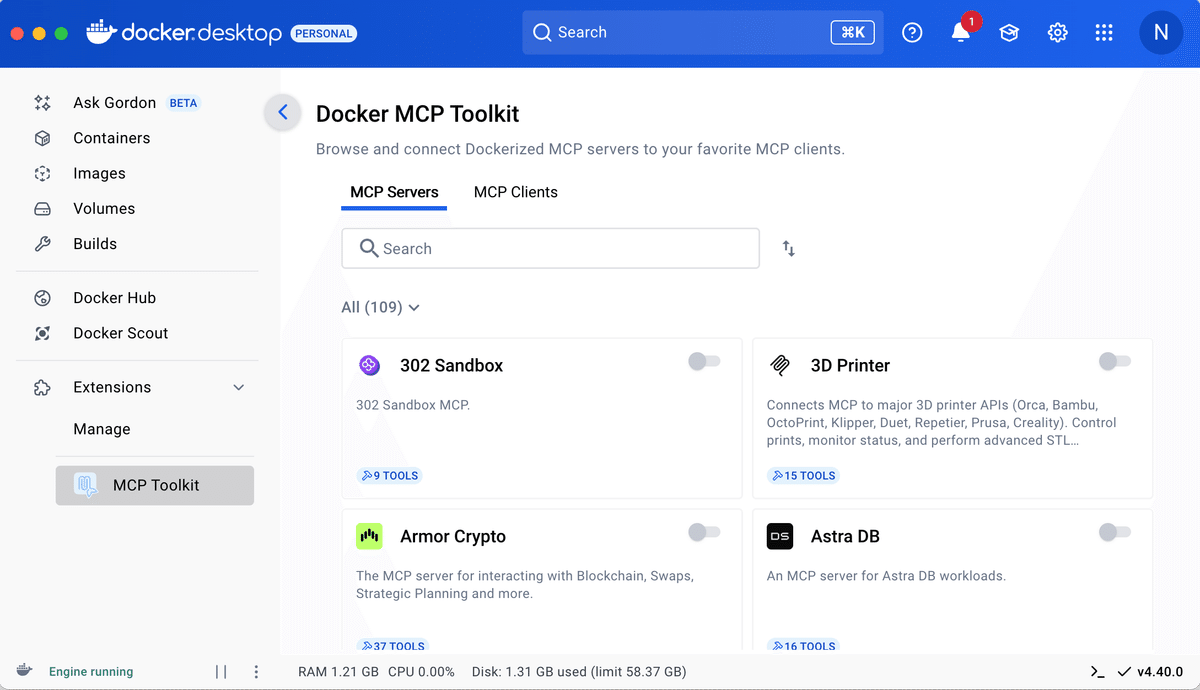 Docker MCP Toolkit を試す｜npaka