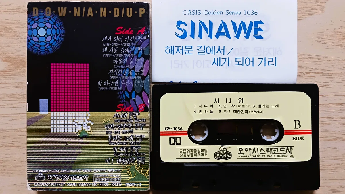 TAPE 시나위 Sinawe 2集 "Down And Up"｜ラジオネーム エヘン虫（韓国CD房）