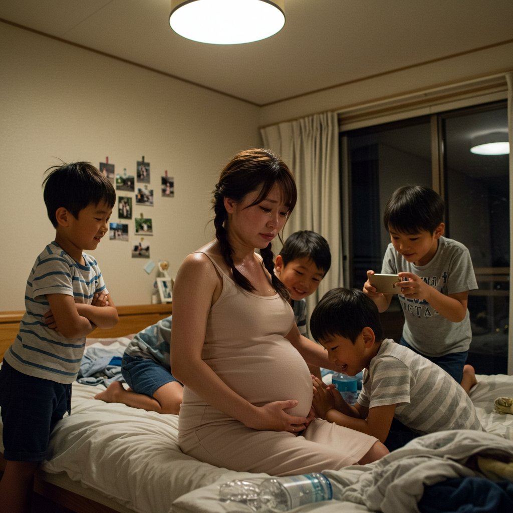 【ImageFX】妊婦と近所の子どもたち 28枚｜@grok_storage