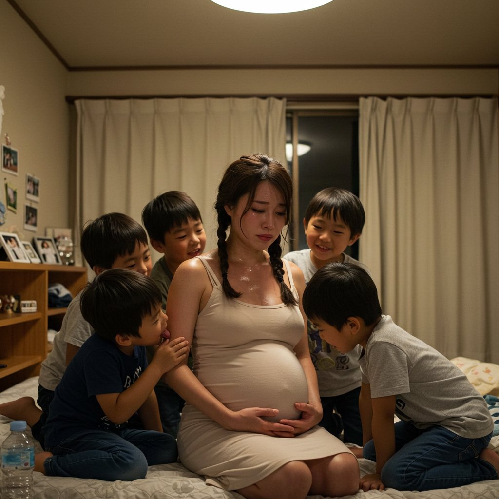 【ImageFX】妊婦と近所の子どもたち 28枚｜@grok_storage