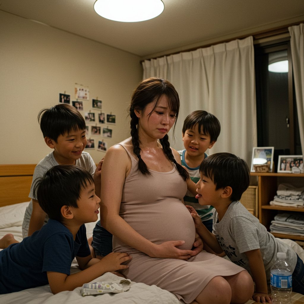 【ImageFX】妊婦と近所の子どもたち 28枚｜@grok_storage