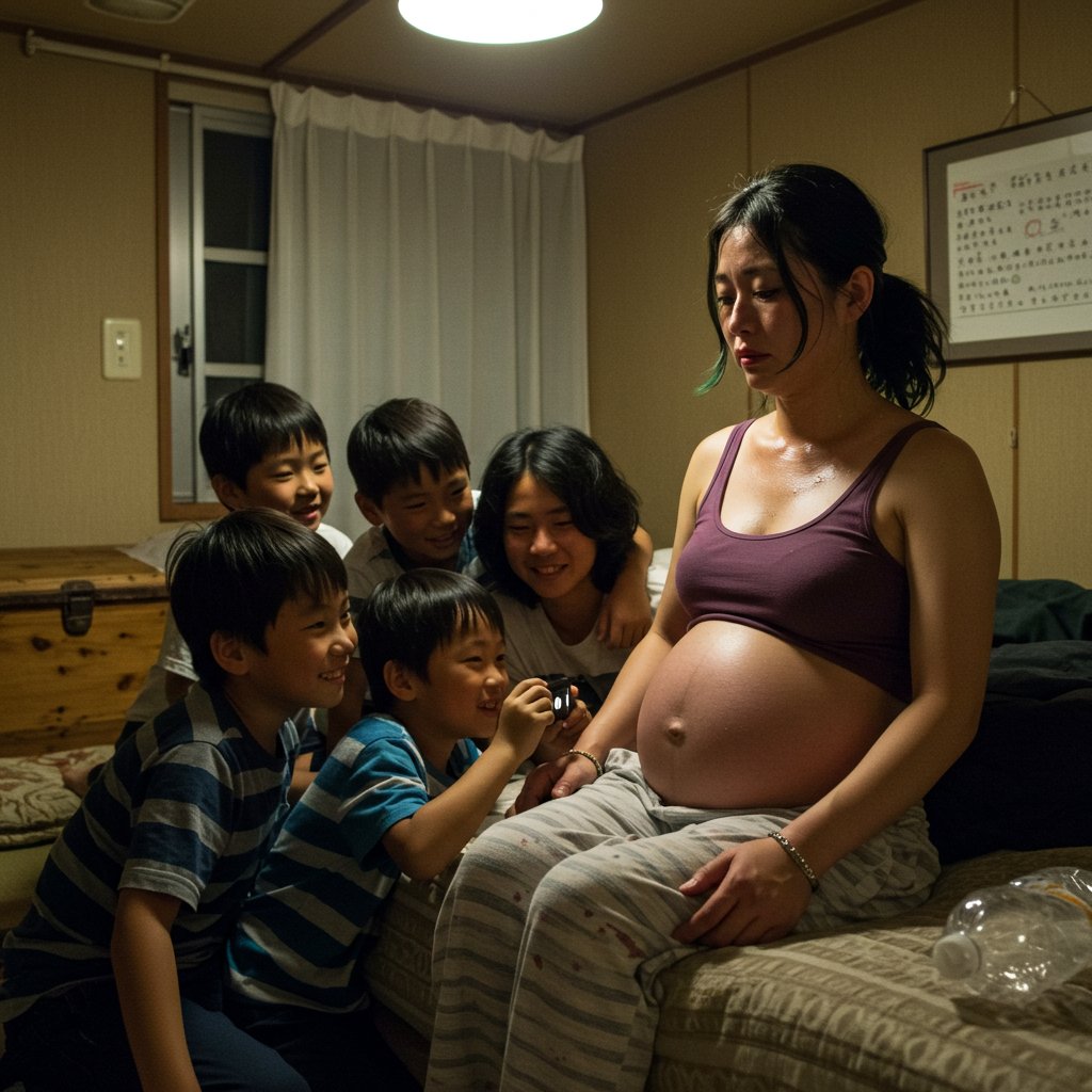 【ImageFX】妊婦と近所の子どもたち 28枚｜@grok_storage