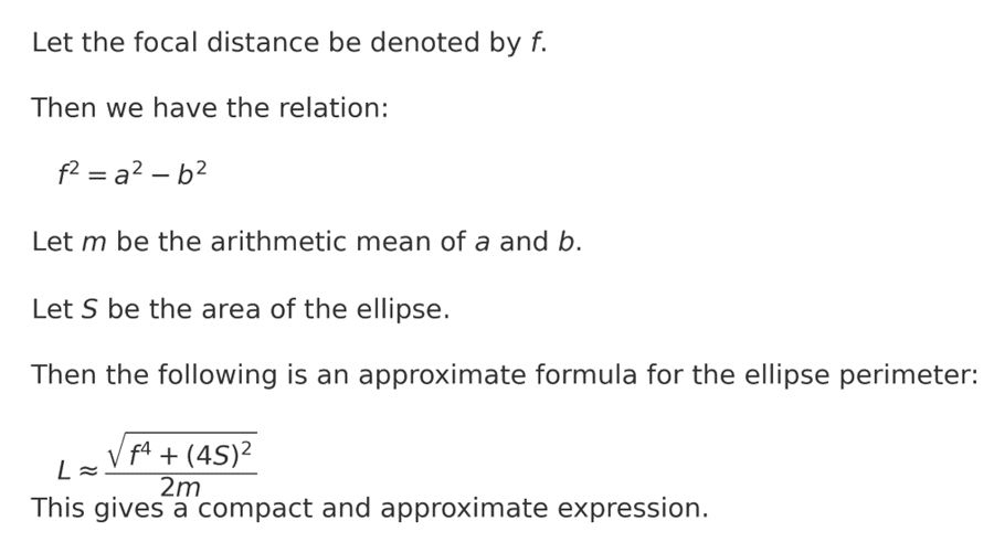 A Constructive Geometric Approximation of the Ellipse Perimeter Using ...