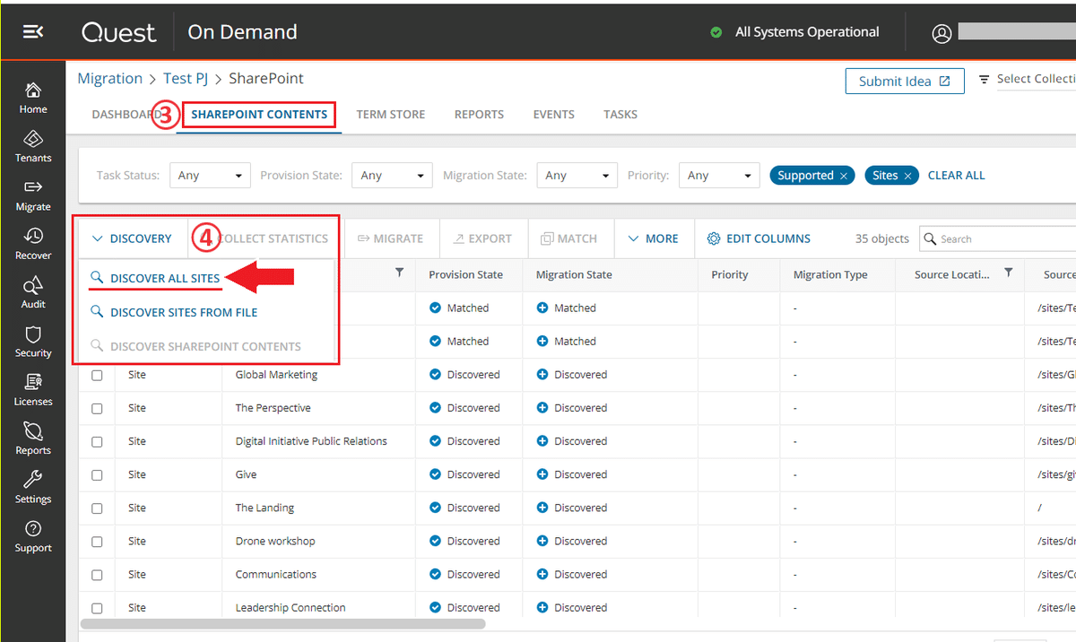 【Quest】SharePoint のディスカバリー、移行【On Demand Migration】⑭｜Trior Inc.