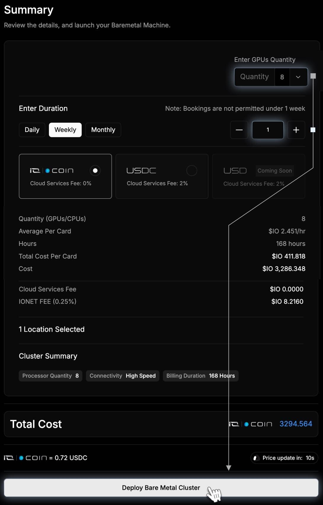 Bare Metal On Demand Clusterのデプロイ方法｜SOH@Python＆crypto