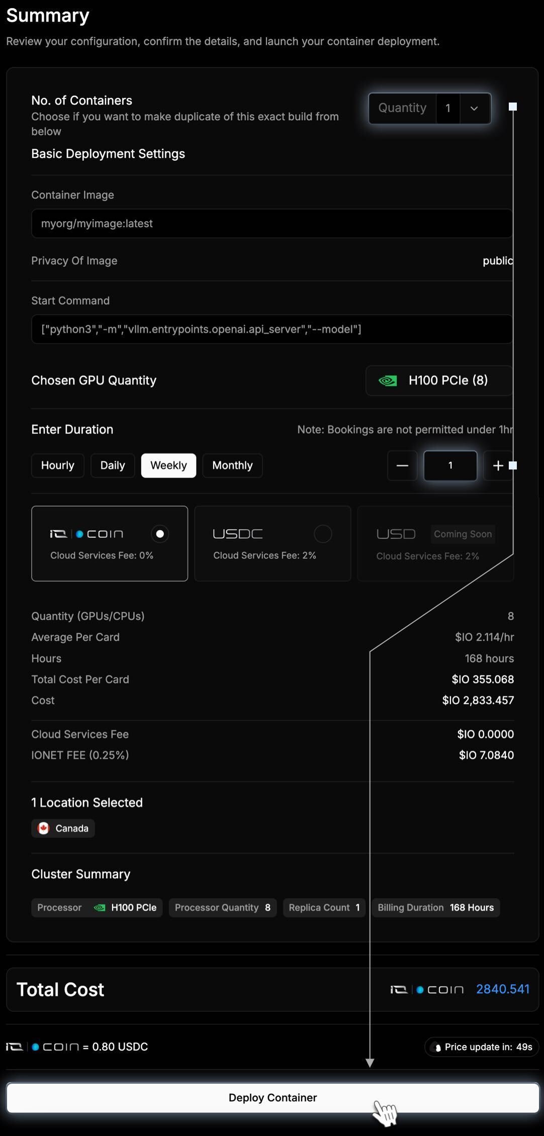 CaaS のデプロイ｜SOH@Python＆crypto
