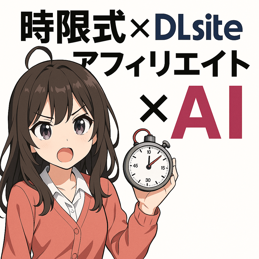 【放置で稼ぐ】DLsiteは“今すぐ売らなくていい”!?時限式DLsiteアフィリエイト戦略！｜DLsiteハックマン＠DLsiteアフィリエイトのアイディア売ります