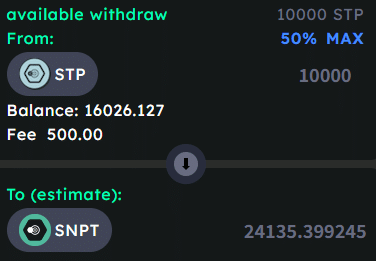 STP⇒SNPTの交換比率がわかるサイトを作りました｜hachijyo